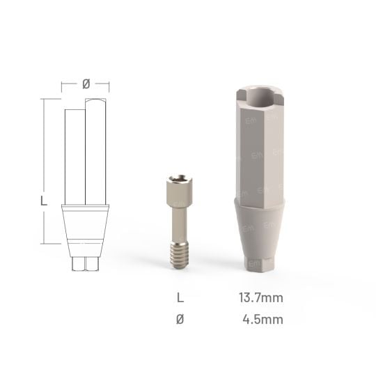CAD| CAM Implant Level Scan Body compatible with Dentium® | UAE