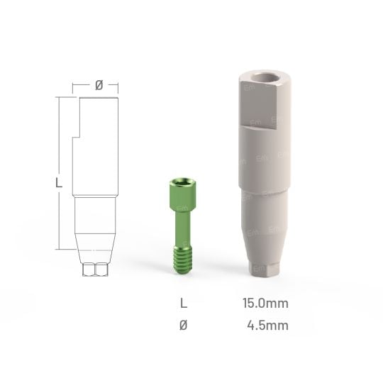 CAD/CAM Implant Level Scan Body (TS) compatible with DTI® DTI-1 ...